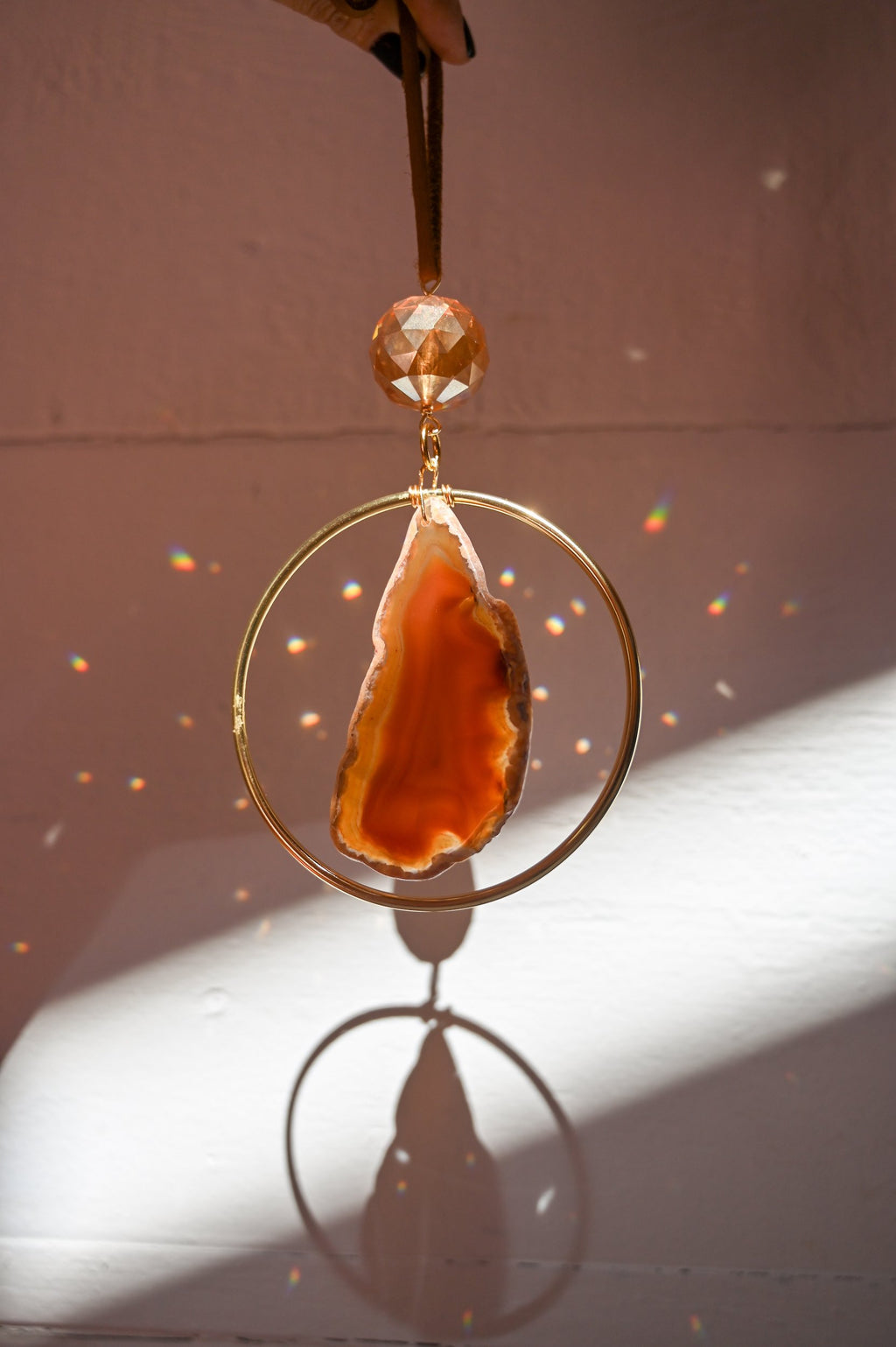 Grounded in Magic Brown Agate Suncatcher – Fierce Forward