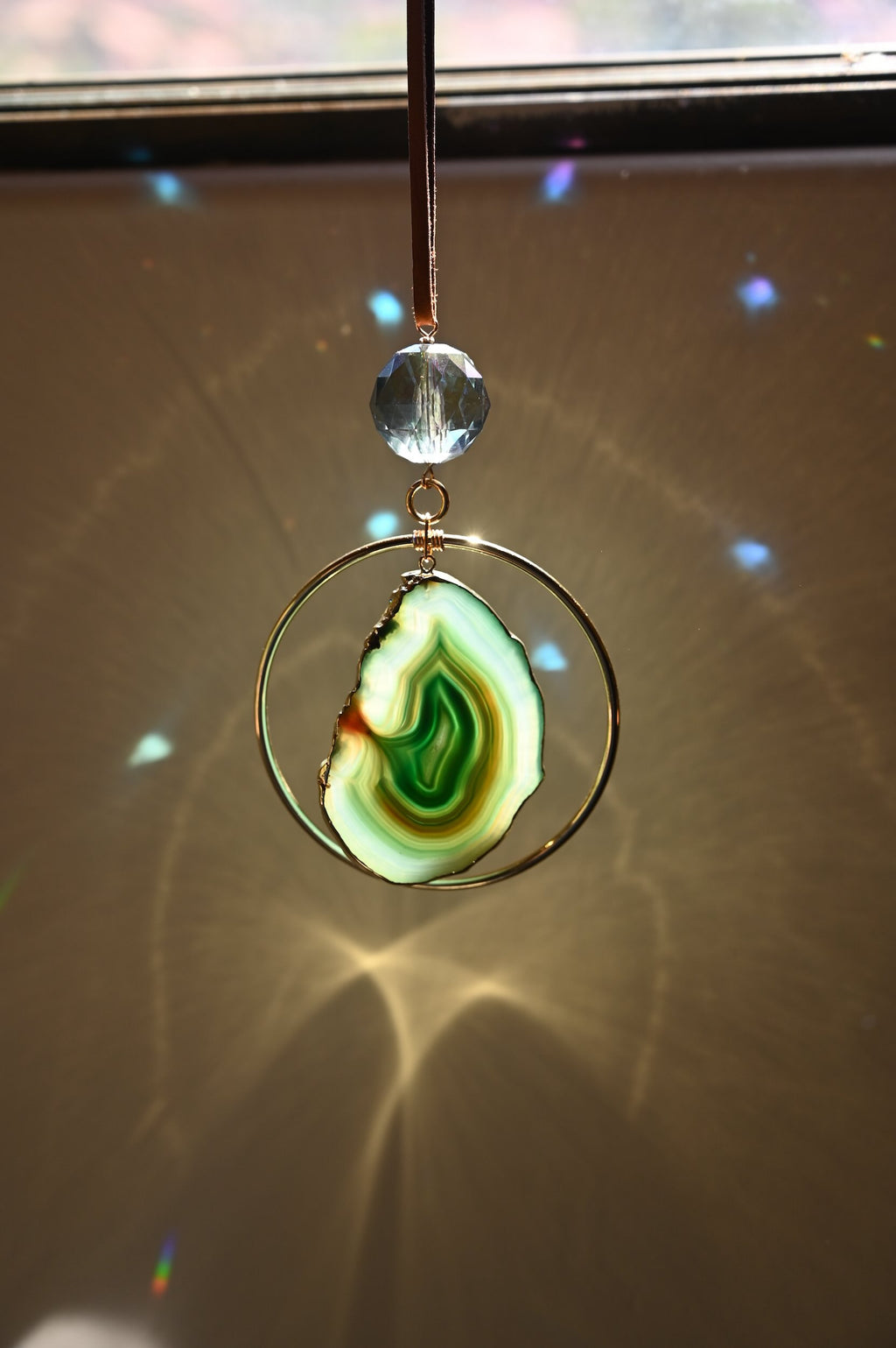Forever Growing Green Agate Suncatcher – Fierce Forward