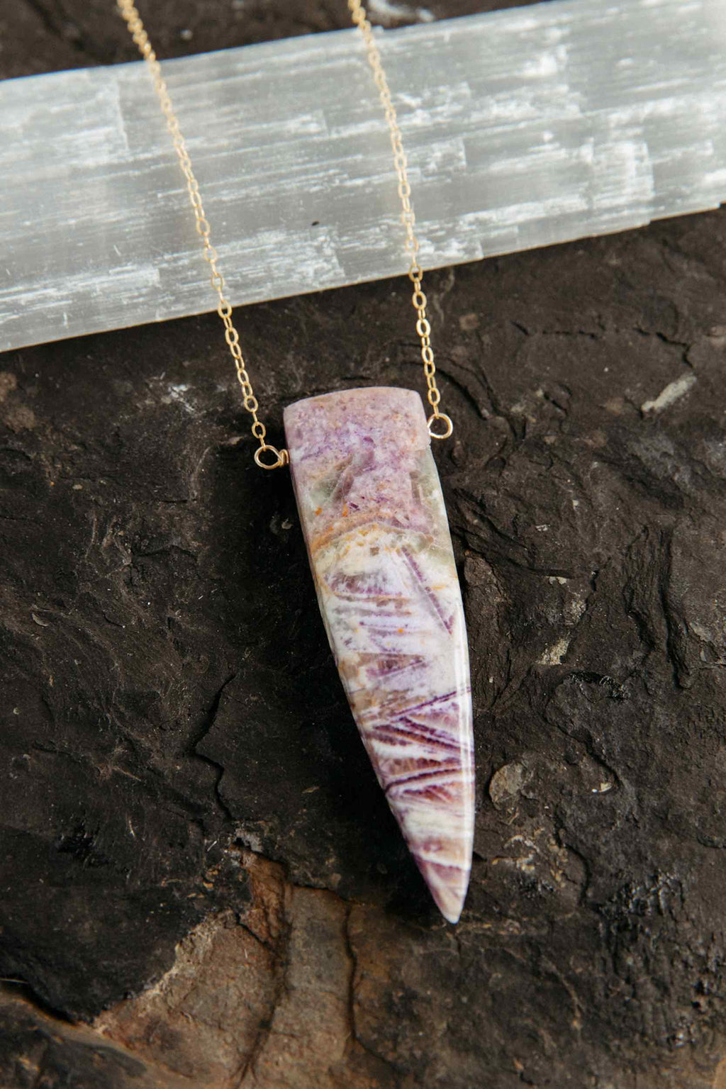 Warrior Fluorite Dagger Necklace – Fierce Forward